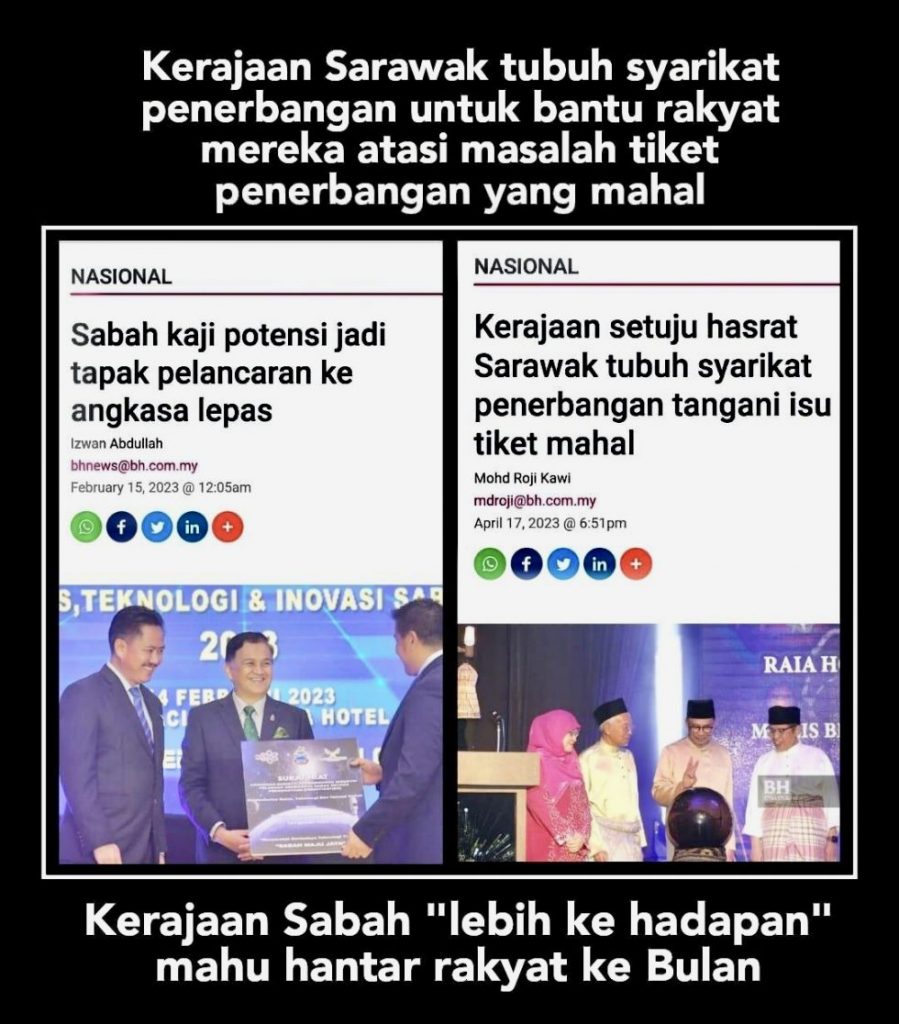 Sabah rancang bina tapak pelancaran angkasa lepas, Sarawak tubuh ...